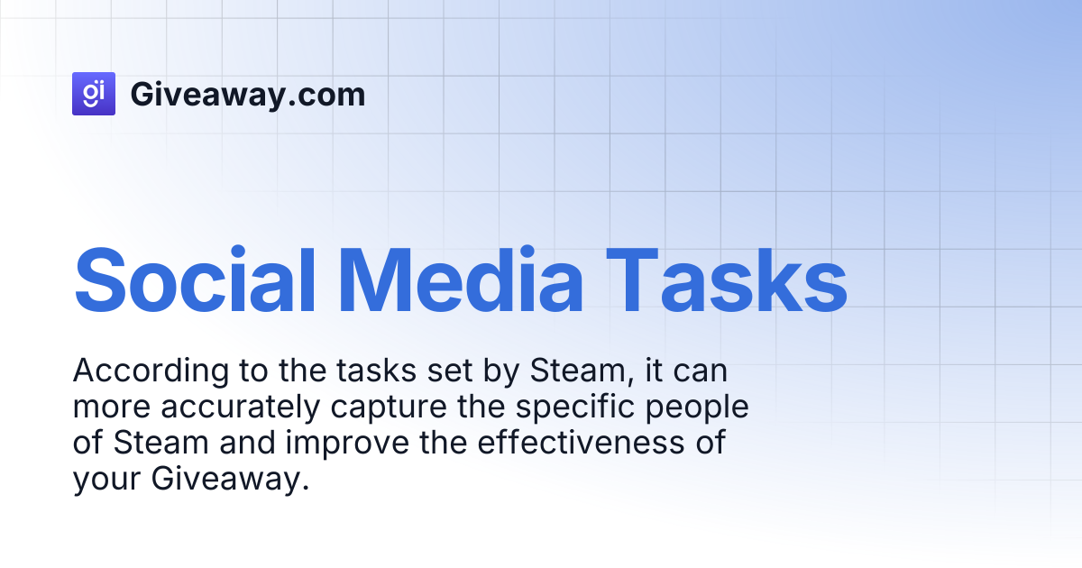 Social Media Tasks | Giveaway.com