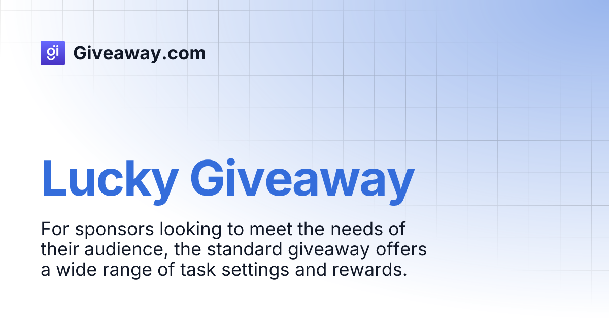 Lucky Giveaway | Giveaway.com