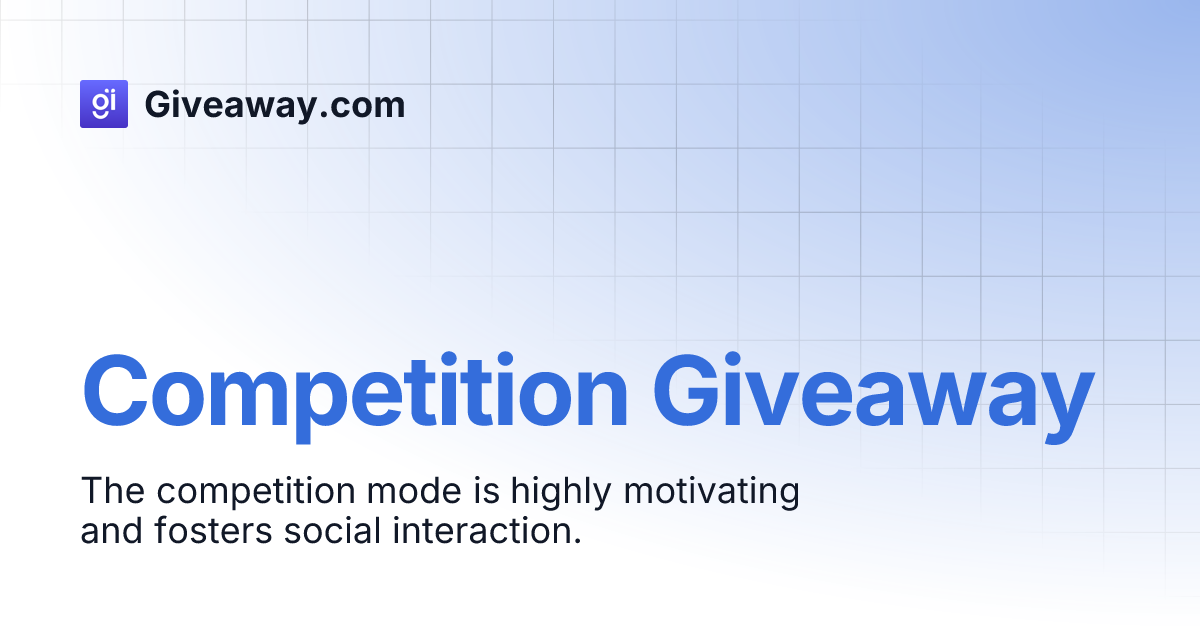 Competition Giveaway | Giveaway.com